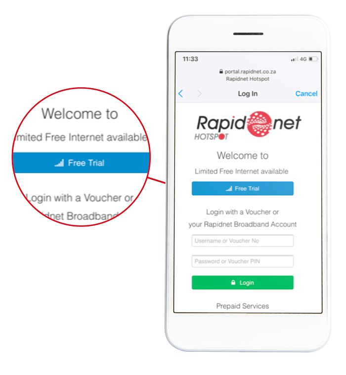 Rapidnet Hotspot | Offering uncapped data from R5